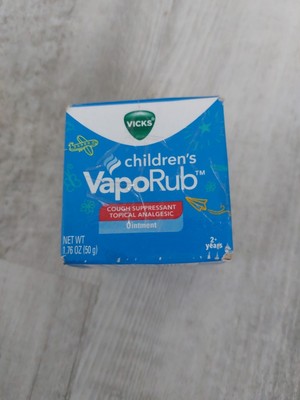 Vicks Children's VapoRub,Topical Cough Suppressant and Analgesic 1.76oz ...