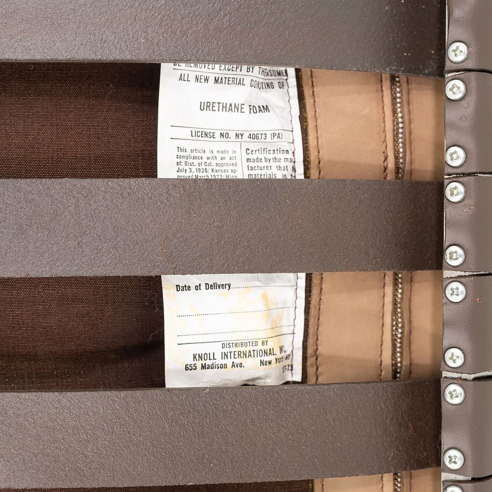 1990 Mies van der Rohe for Knoll Barcelona Lounge Chair in Tan Leather ...