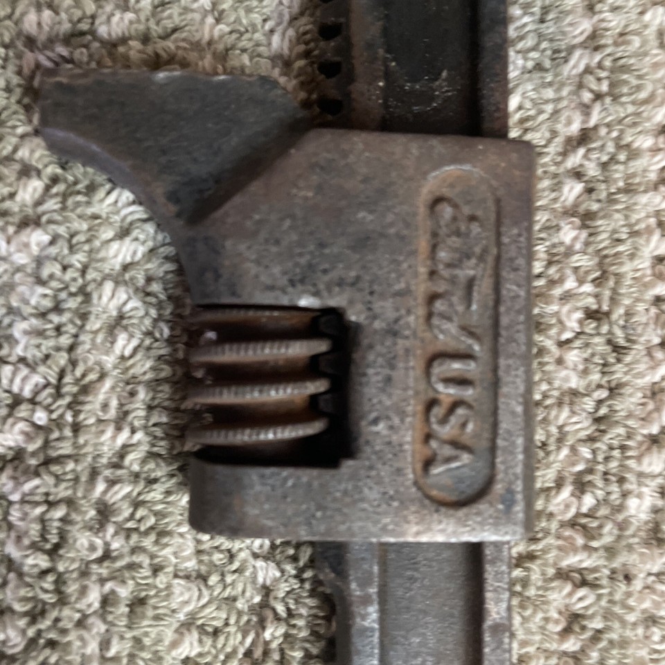 Vintage Ford "M" Adjustable Monkey Pipe Crescent Wrench Shop Garage ...