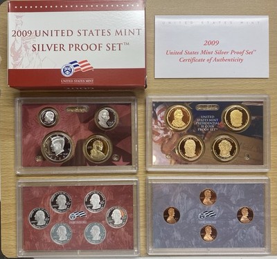 2009 Silver Proof Set U.S. Mint Original Government Packaging OGP COA ...