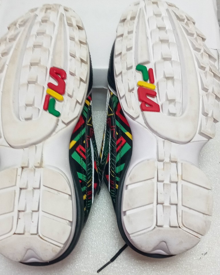 Fila Disruptor II Ray Tracer Womens Size 8½ Black Colorful Athletic ...