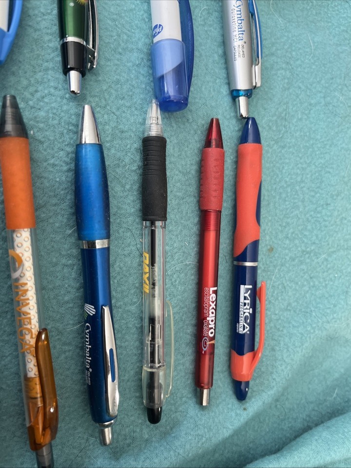Lot Of 20 Vintage Pharmaceutical Drug Rep Pens! Adderal Zoloft Paxil ...