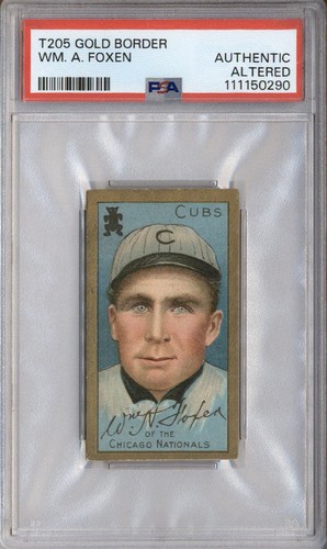 T206 Gold Border WM. A. Foxen PSA Authentic Altered | eBay