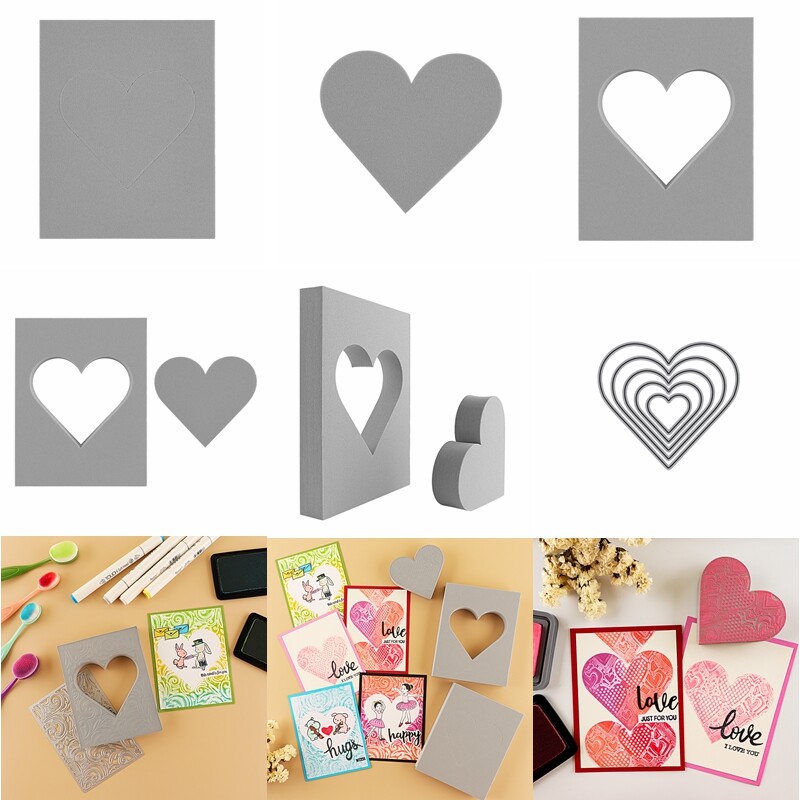 Love Heart Stamping Foam Reusable Moldable Foam Blocks For DIY Craft ...