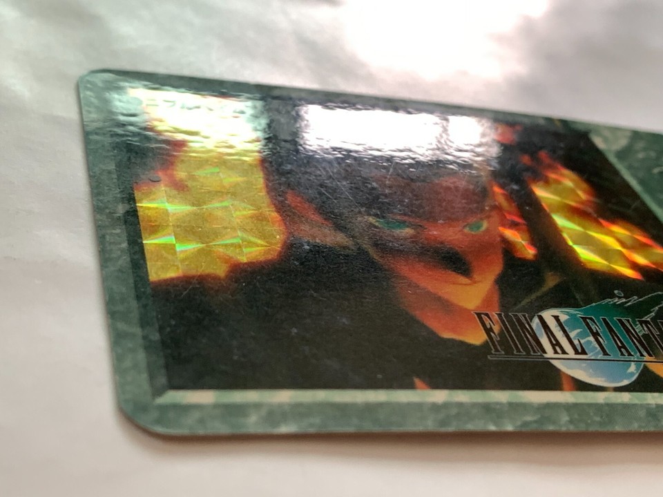Sephiroth FINAL FANTASY VII FF7 SQUARE japanese 1997 card Japan Bandai ...