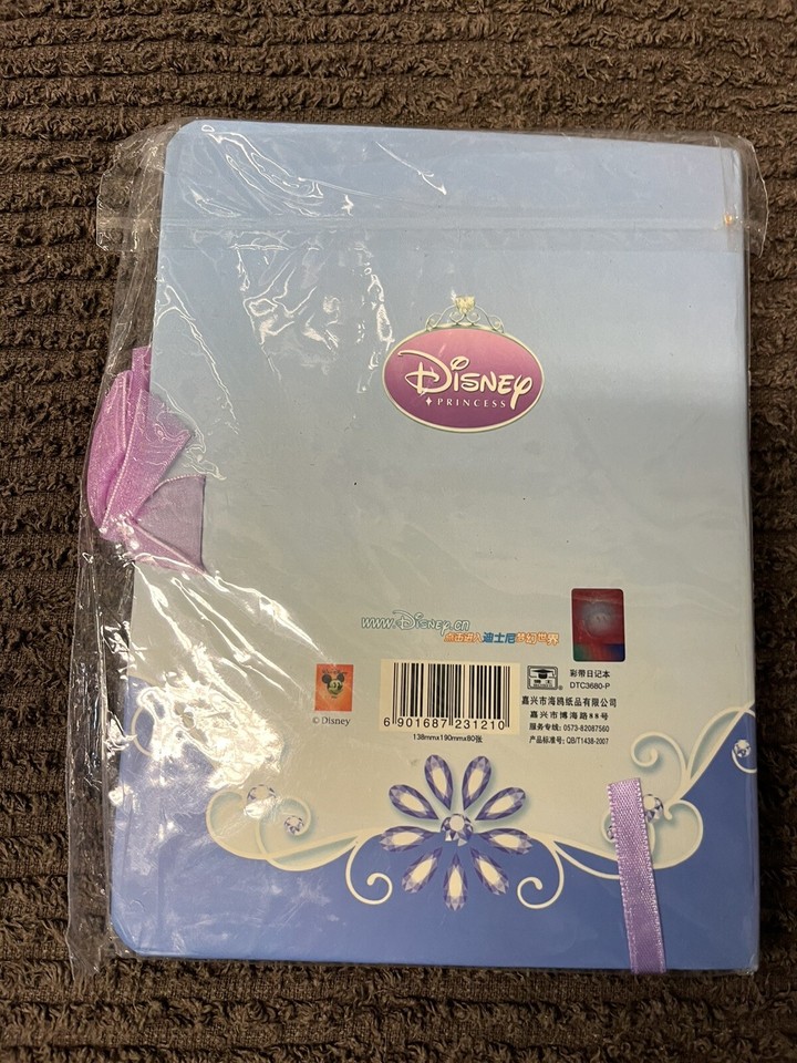 NEW Disney Ariel Journal Diary Notebook Lined Lock Keys Sequin Tag 8x6 ...