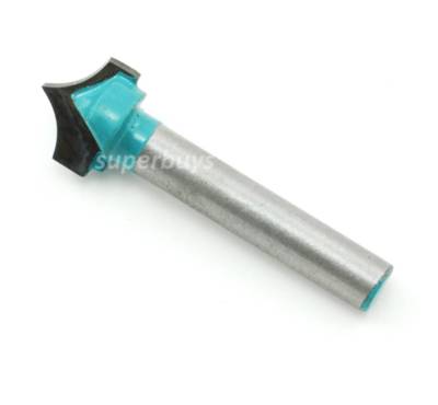 12mm Steel Round Over Groove Router Bit CNC V Needle Tip CNC Wood Mill ...