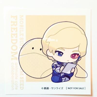 Heinlein Sticker Animate Cafe Gundam Seed freedom | eBay