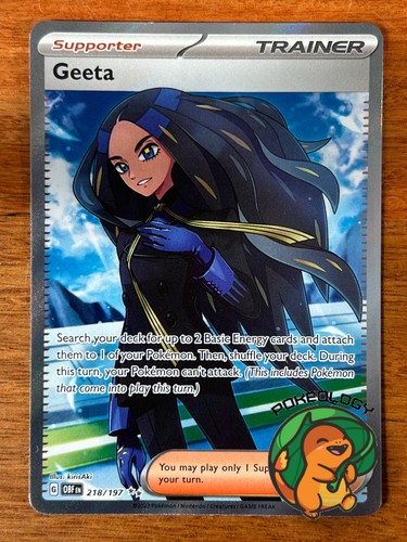 Geeta | 218/197 | Obsidian Flames | FULL ART | MINT | Pokemon Card | eBay