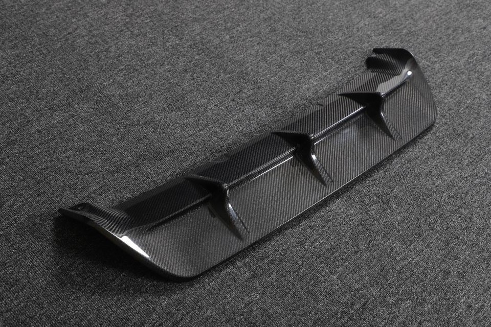 Fit For Lexus RC F RCF 2015-2018 REAL CARBON Rear Bumper Diffuser Lip ...