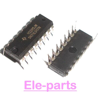 10 PCS SN74LS47N DIP-16 SN74LS47 74LS47 BCD to 7-Segment Decoder IC ...