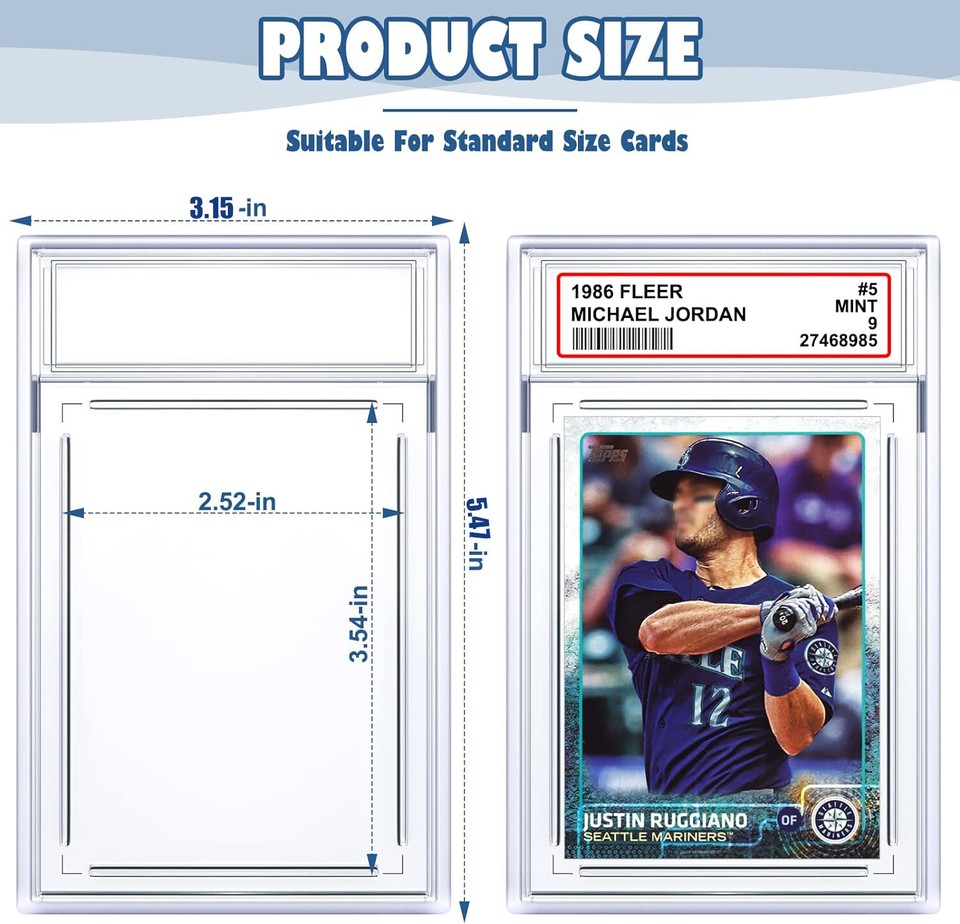 Empty Card Holder PSA Style Slab for Trading Sports Cards Protector ...
