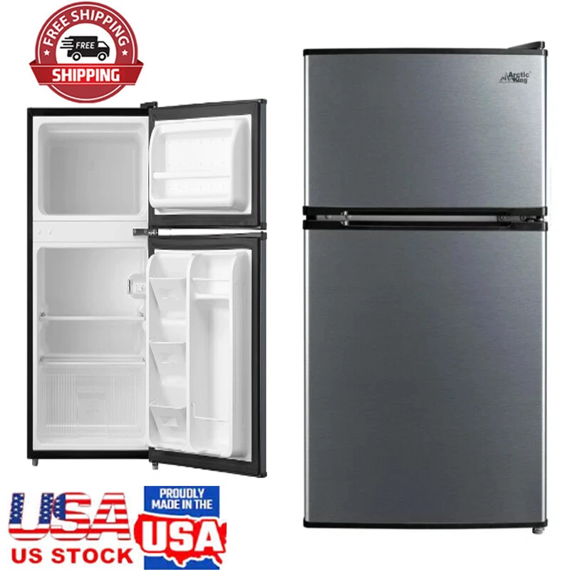 Arctic King Cu Ft Two Door Mini Fridge With Freezer,, 57% OFF