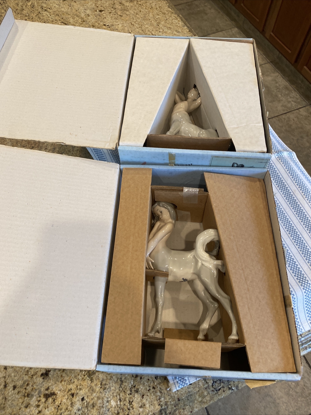 Lladro 1012 and 1013 Centaur Girl & Centaur Boy w/ Original Boxes ...