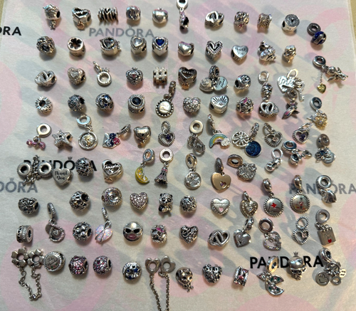 Pandora Charm Lot ~ Lot of 108 Charms ~ Authentic ~ Take a Look | eBay