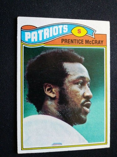 1977 Topps Football Card # 272 Prentice McCray - New England Patriots ...