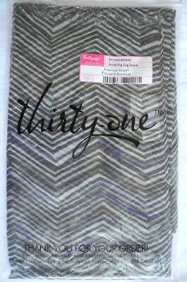 Thirty-One Avenue Scarf in ~Retired~ ZIG ZAG ZOOM ~New in Package! | eBay