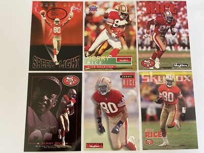 SkyBox Jerry Rice Football Card-6 Cards | eBay
