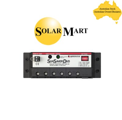 Morningstar SunSaver DUO PWM 25A 12V Dual Battery Solar Regulator ...