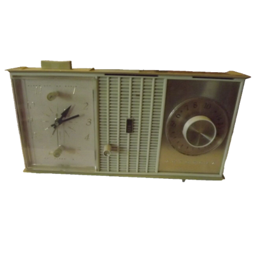 Vintage Dijon Gold 1963 Motorola Model C25SK Vacuum Tube AM Clock Radio ...