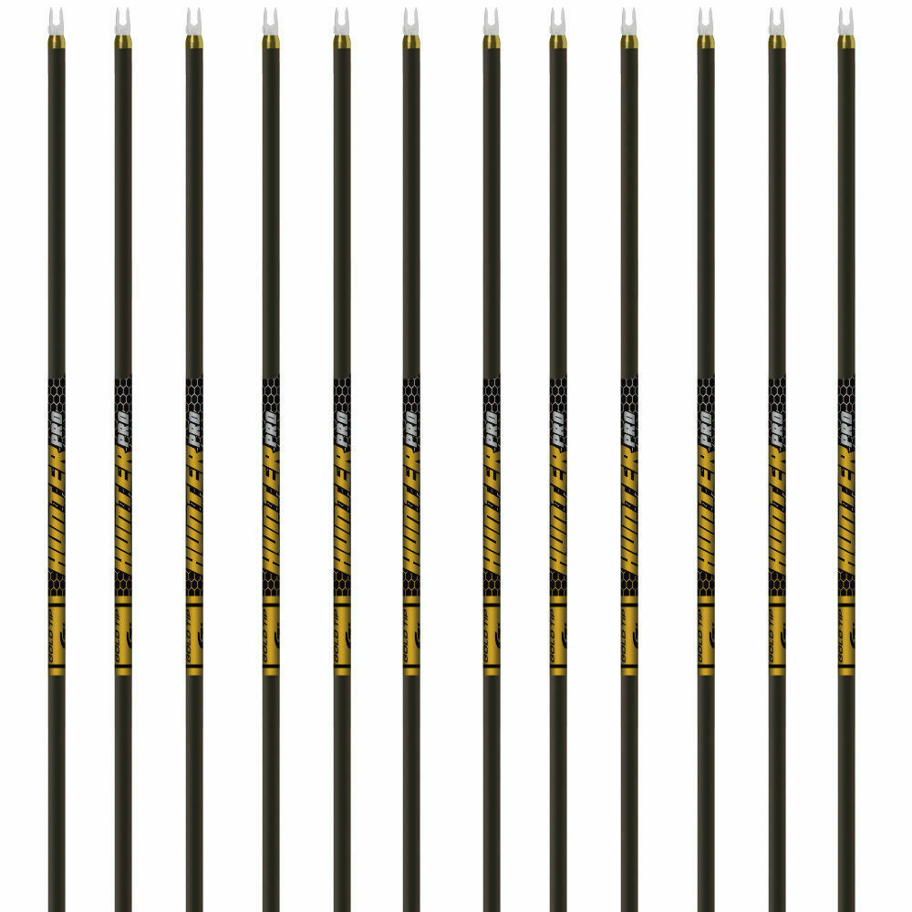 Gold Tip Arrows Hunter PRO 300 340 400 500 1 Dozen Black Shafts new | eBay