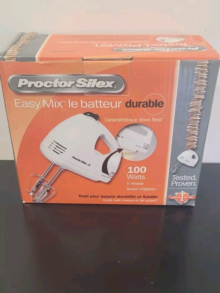Proctor Silex Durable Easy Mix 5-SPEED HAND MIXER 100 Watt 22333625095 ...
