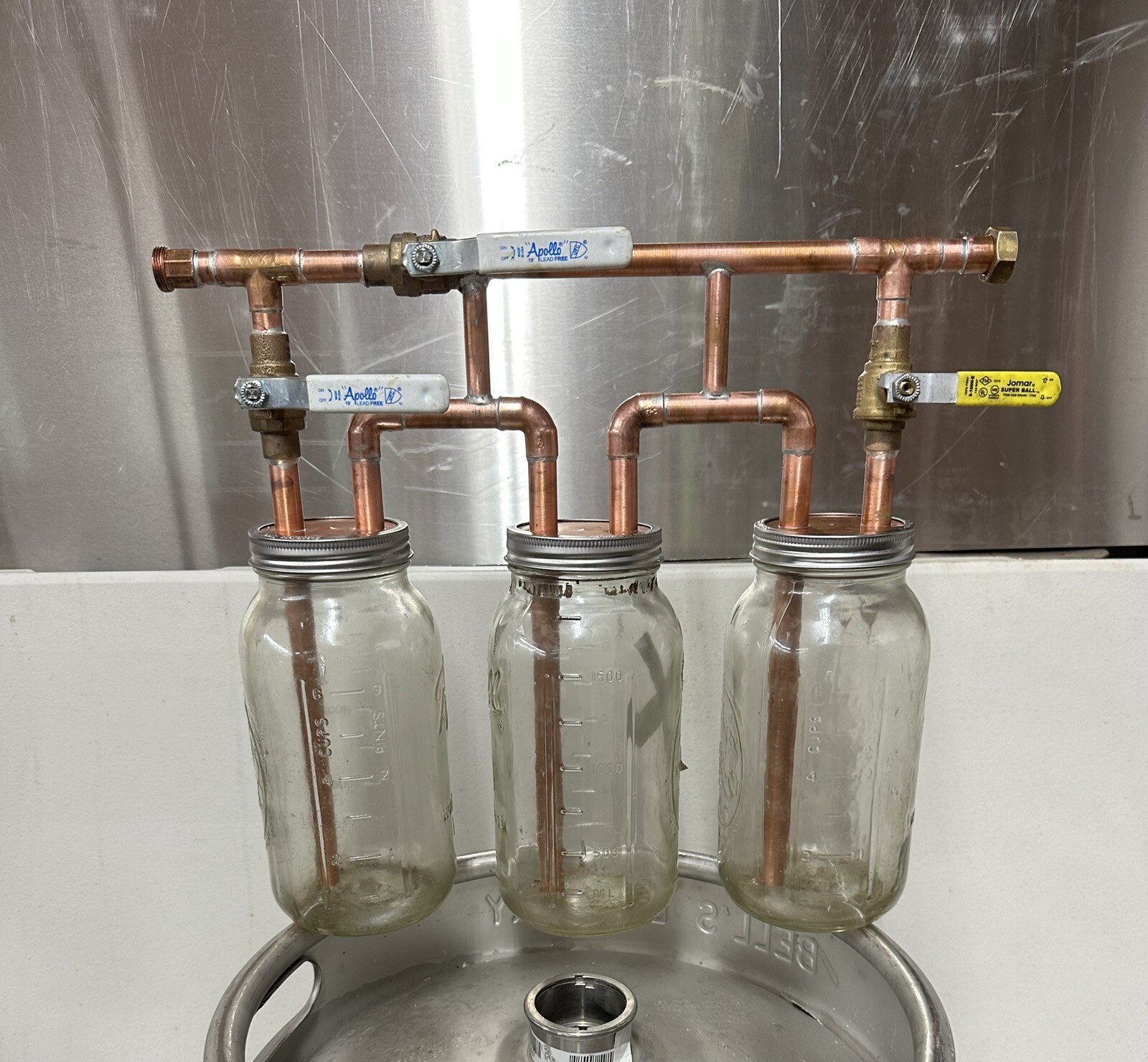 2” Column Still & 1/2” Condenser Arm, This Comes Soldered + Triple W ...