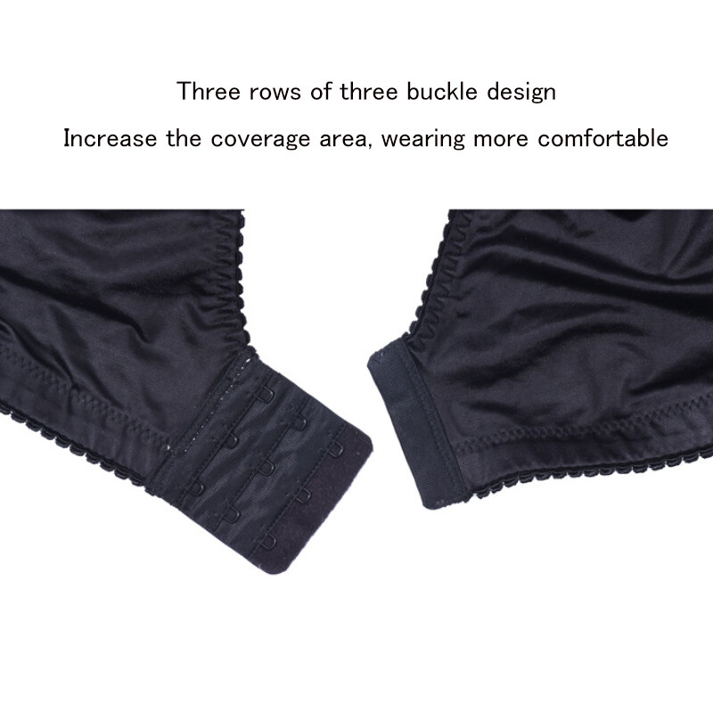 34-56A-H Plus Size Bra Full Coverage Non Wired Wide Strap Soft Cup ...