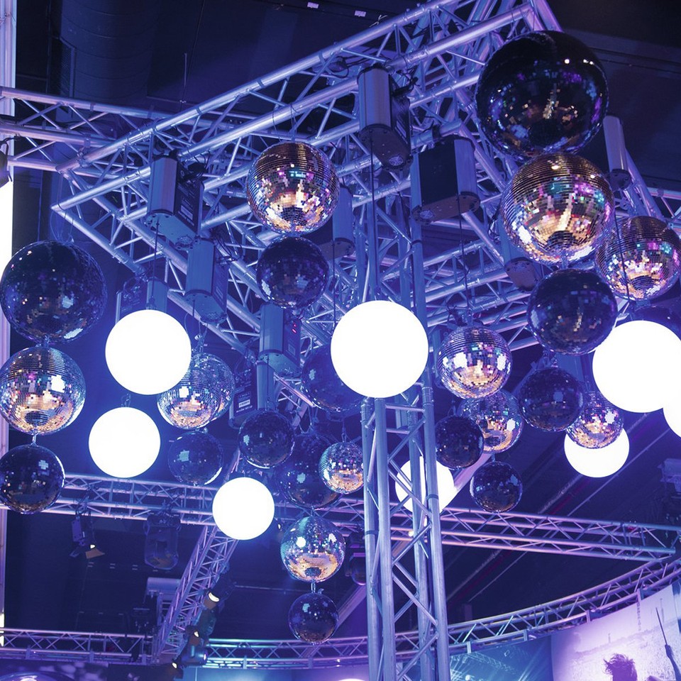 Eurolite Mirror Ball 40cm 400mm Gold Mirrorball Glitter Ball Decor