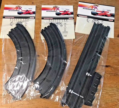 New AFX Tomy Slot Car Track Lot 15" Terminal Track 9.25" Curve Tracks ...