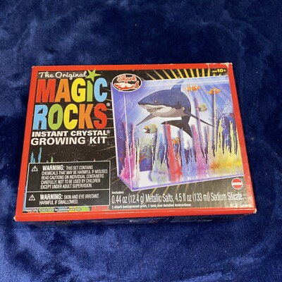 The Original Magic Rocks Instant Crystal Growing Kit - Shark New Sealed ...