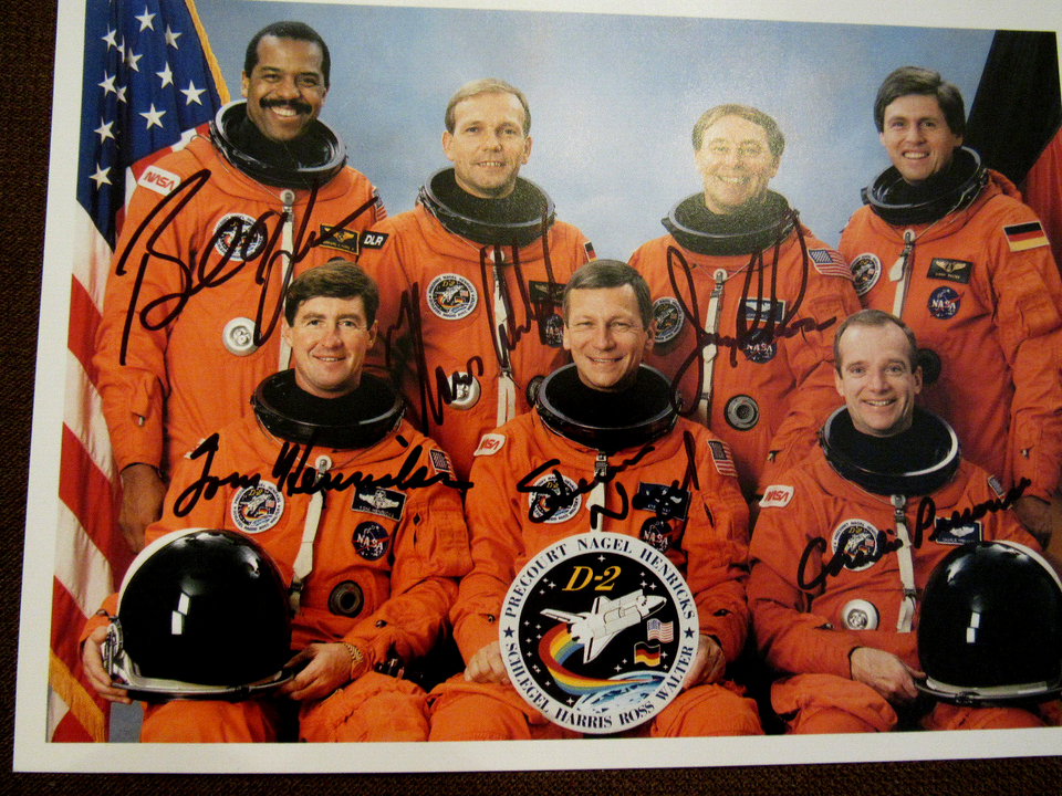 STS-55 SHUTTLE CREW NASA ASTRONAUTS SIGNED AUTO VINTAGE LITHO PHOTO JSA BEAUTY | eBay