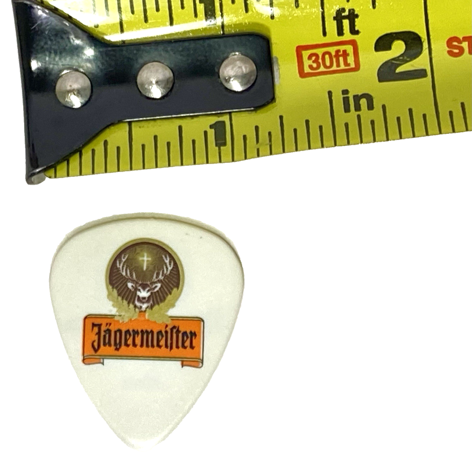 Jagermeister White Guitar Pick Stag Antlers Cross Logo Jim Dunlop | eBay