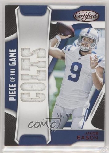 2021 Certified Piece of the Game Relics Red /99 Jacob Eason #POG-JE | eBay