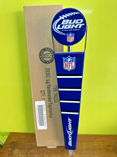 Bud Light NFL BEER Tap Handle Sideline Yard Marker 13” Anheuser Busch ...