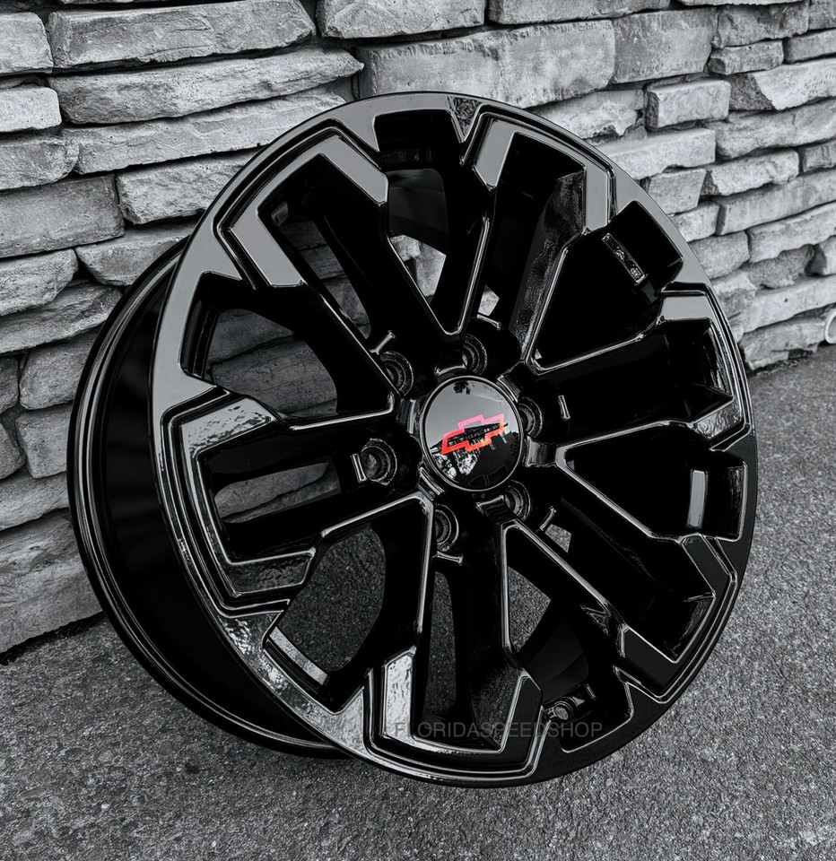 GLOSS BLACK ZR2/RST/Z71 WHEELS 18x8.5" FITS: 1999-2025 CHEVY ...