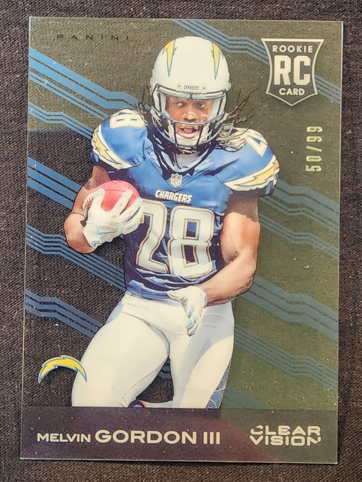 2015 Panini Clear Vision - Rookie Blue Ball in Both Hands #105 Melvin ...