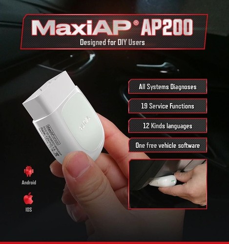 Autel MaxiAP AP200 BT All System OBD2 Diagnostic Scanner Code Reader ...