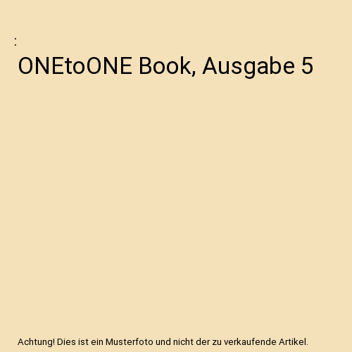 ONEtoONE Book, Ausgabe 5 3980935957 | eBay.de