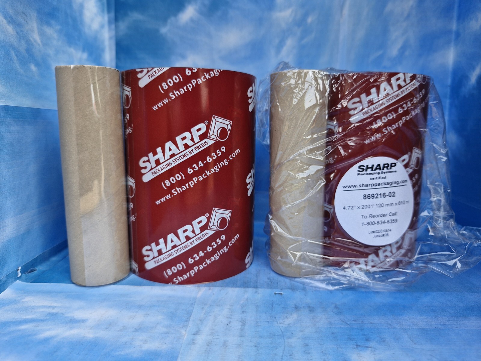 SHARP 2PK Packaging Systems Thermal Transfer Ribbon 4.72"x2001' Black ...