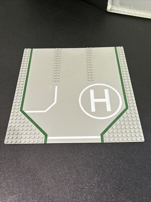 LEGO Light Gray 32x32 Road Baseplate EUC Driveway Helipad 6384 6387 ...