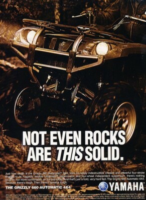 2004 2005 Yamaha Grizzly ATV Original Advertisement Print Art Car Ad ...