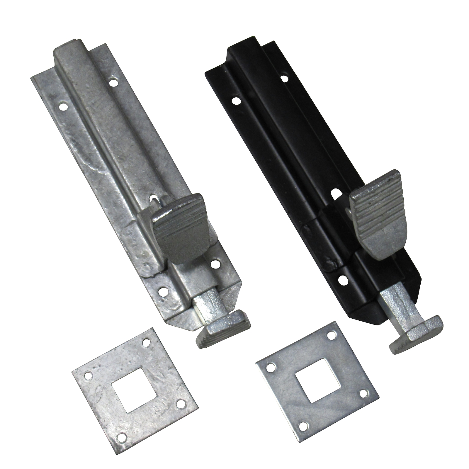 Heavy Duty Foot Bolt (Gate Door Footbolt Floor Lock Galvanised Black ...