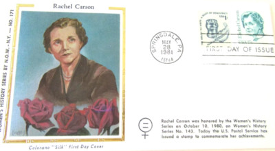 RACHEL CARSON N.O.W. #171 WOMENS HISTORY SERIES COLORANO FDC 1981 VF ...