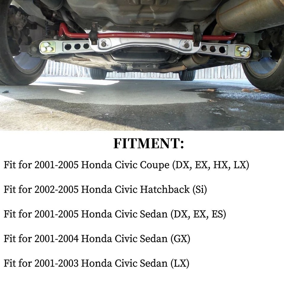 Silver Rear Lower Suspension Control Arm for Honda Civic DX ES EP3 EM ...