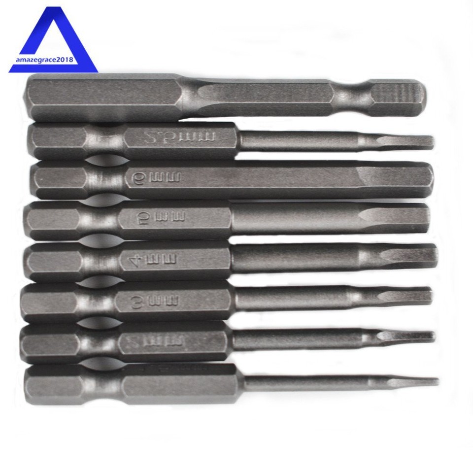 Hex Key Allen Bit Set Quick Change Connect impact driver power drill ...