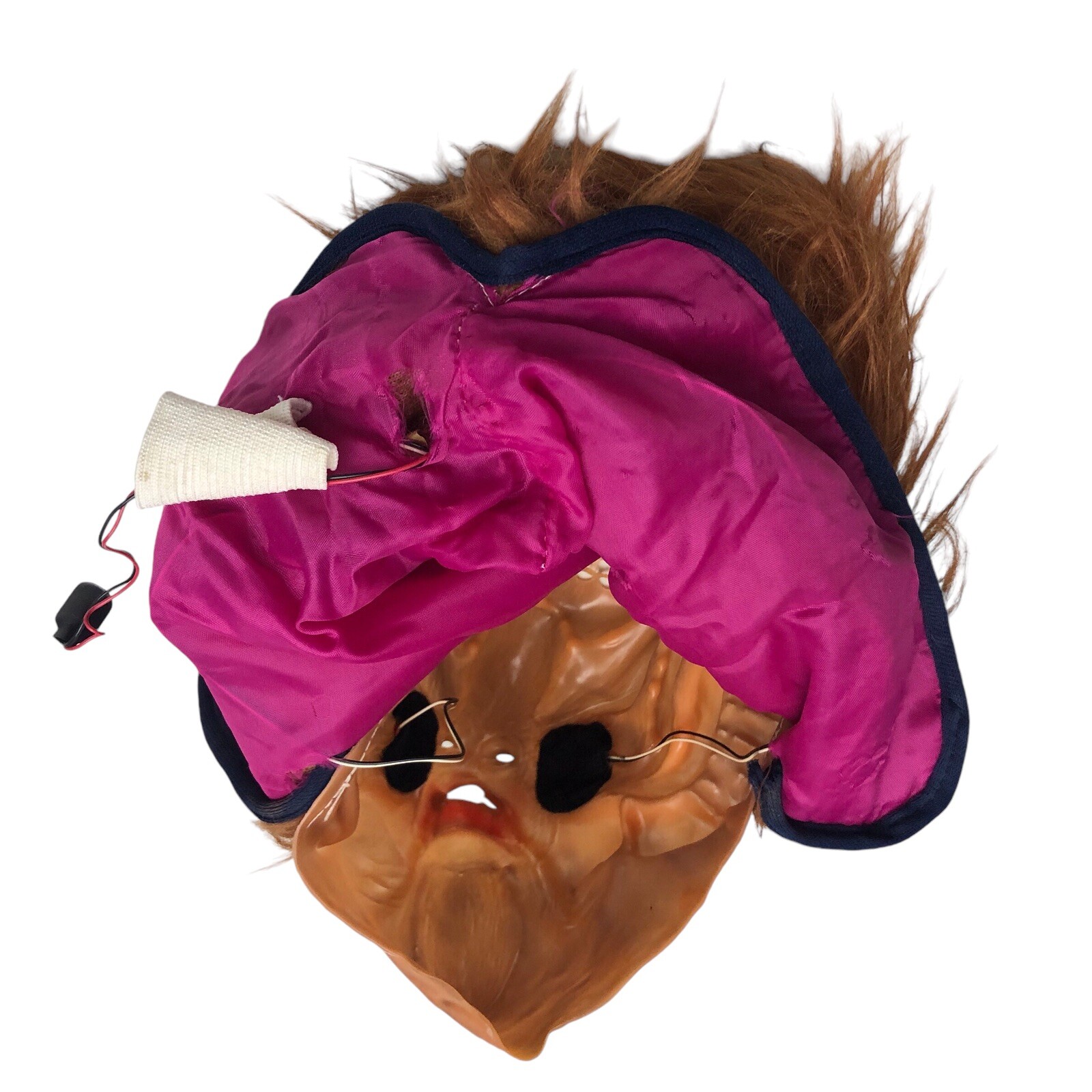 Vintage Topstone Halloween Scary Troll Bat Mask Lighted Red Eyes Big ...