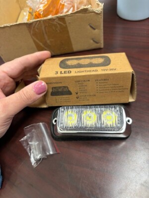 3 LED Lighthead 10V-30V LED 3001-C Clear | eBay
