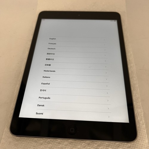 Tested Apple iPad Mini A1432 1st Gen 16GB WiFi Only Gray Reset Very ...
