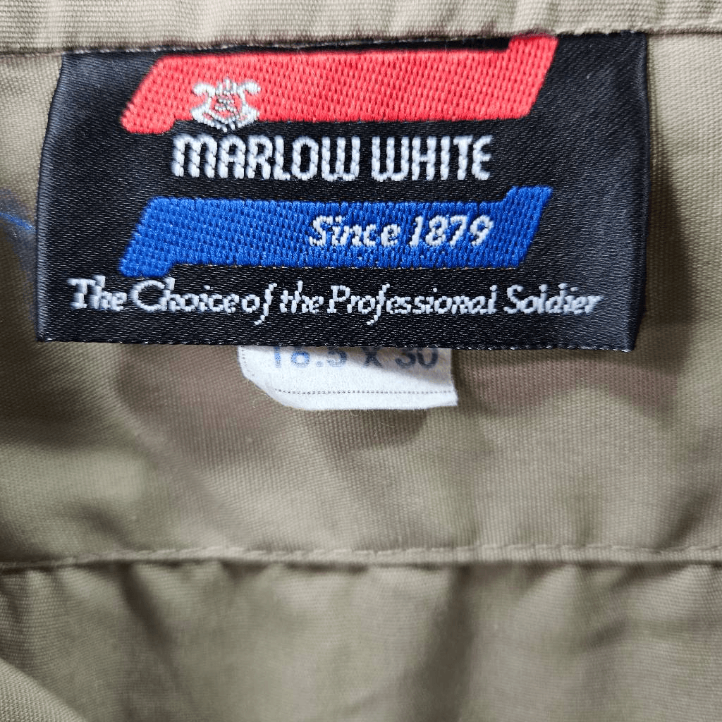 Vtg NMMI Shirt Mens 16.5x30 Tan New Mexico Military Institute Button Up ...